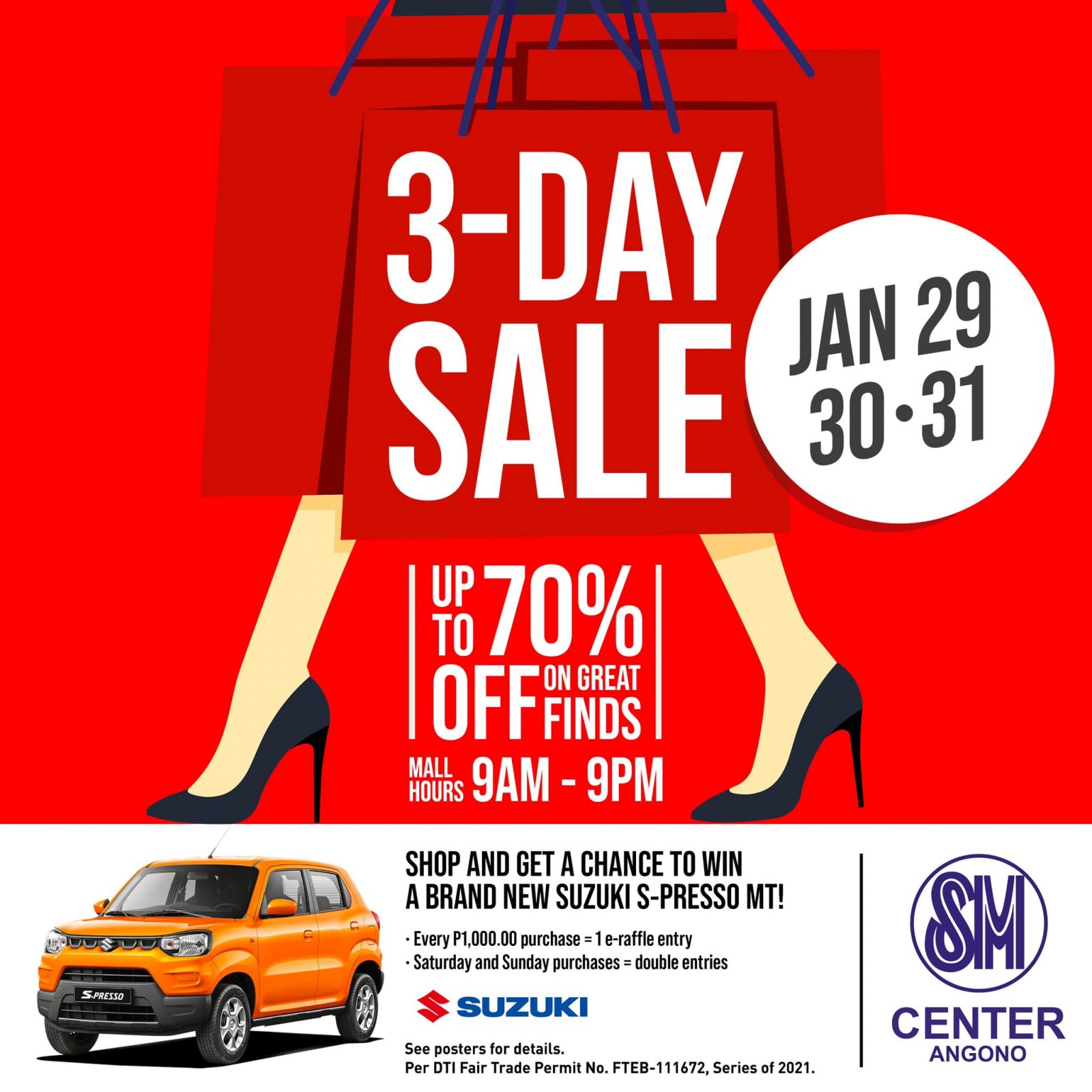 SM Center Angono holds its first 3-Day Sale for 2021 - Mommy Iris | Top ...