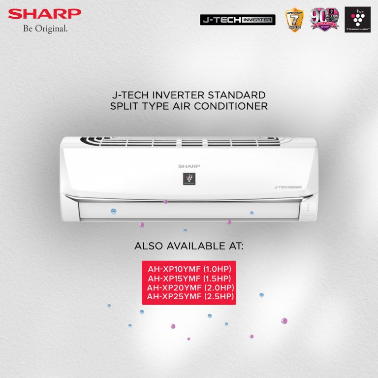 SHARP-J-Tech-Inverter-Standard-Split-type-air-conditioner - Mommy Iris ...