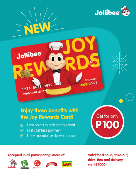 Have a joyful and rewarding experience with Jollibee’s new Joy Rewards ...