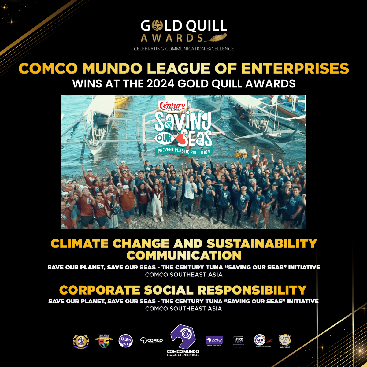 COMCO MUNDO Gold Quill Awards 2024 - Century Tuna Saving Our Seas ...